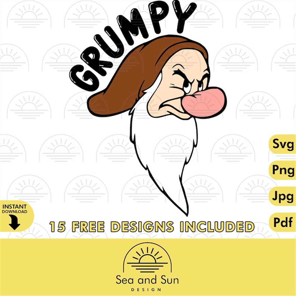 Grumpy Dwarf Snow White Vacay Mode Svg, Family Trip Svg Magi | Inspire ...