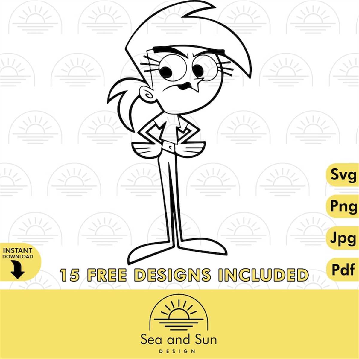 Vicky the Babysitter Svg, Fairly Odd Parents, Disneyland Svg - Inspire ...