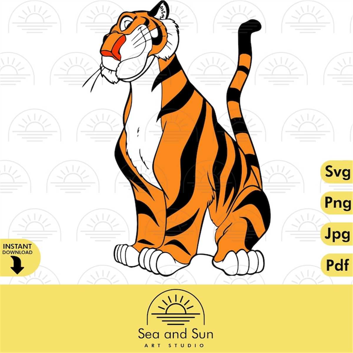 Rajah Tiger Svg, Aladdin Disneyland Ears Svg, Png Jasmine Cl - Inspire ...