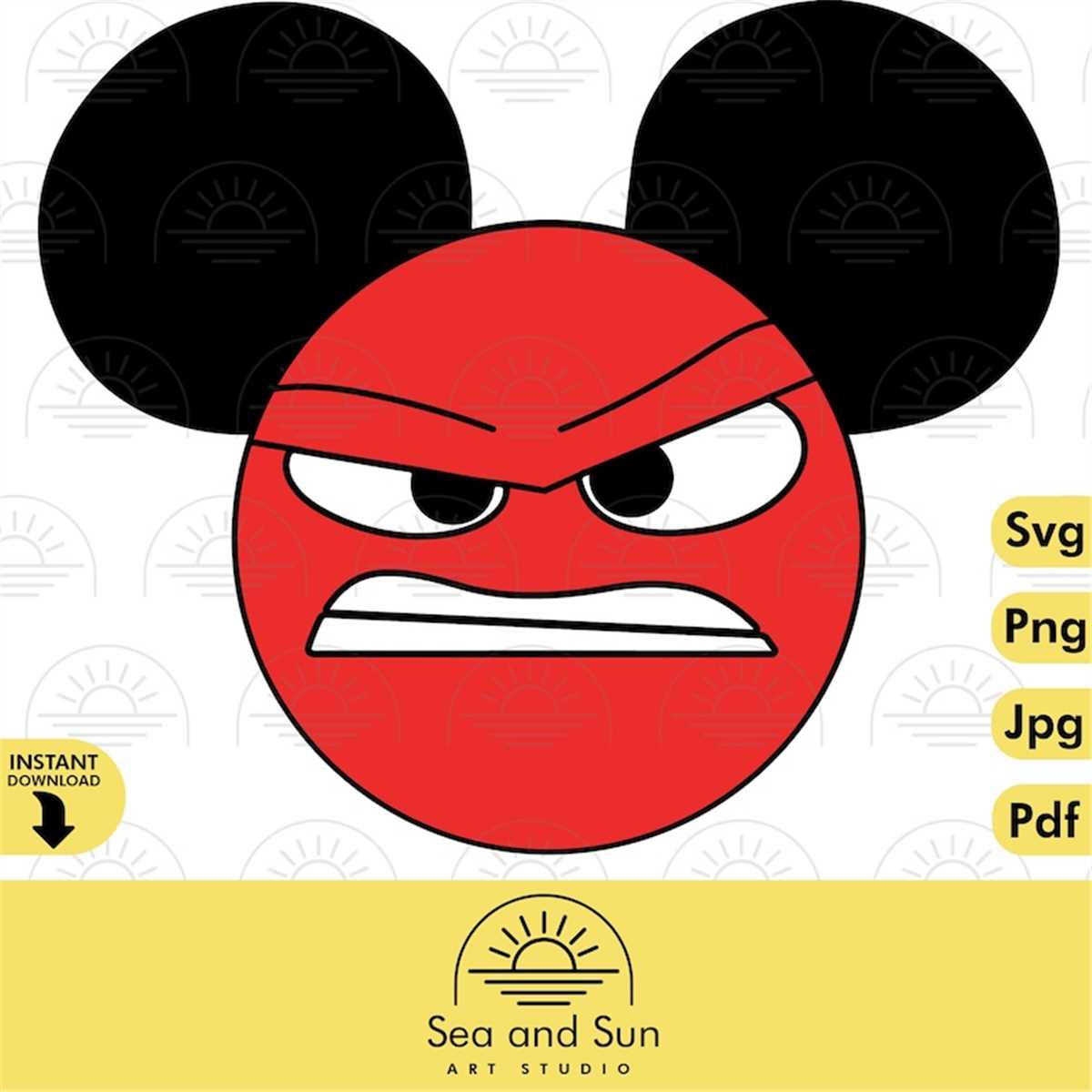 Anger Inside Out Svg Clip art Files, Inside Out Head, Disney | Inspire ...