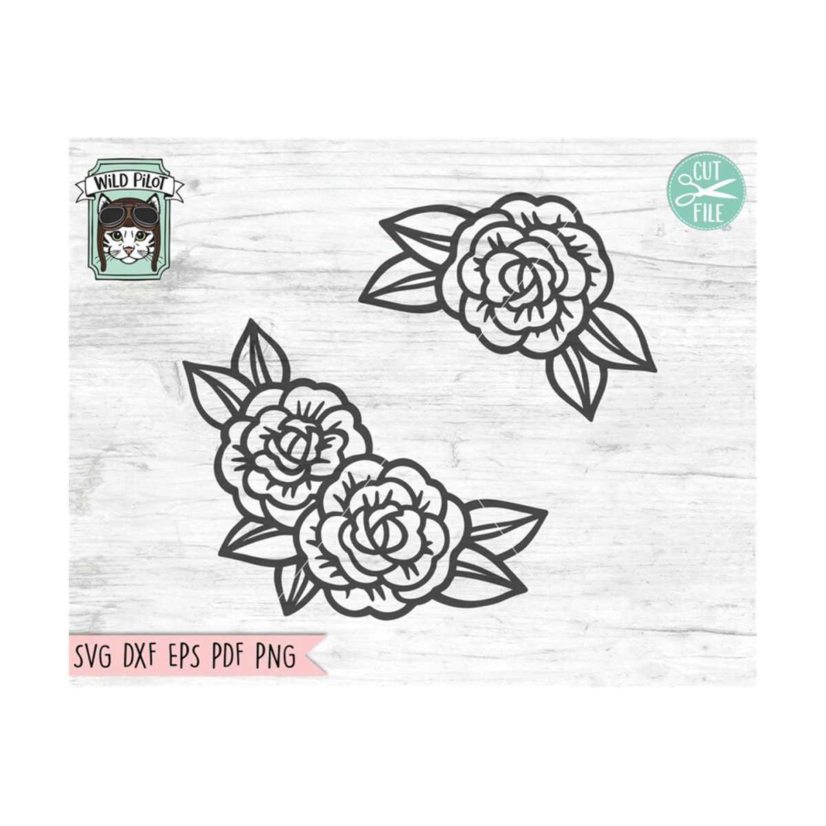 Flower SVG Files, Flower Border SVG, Floral SVG files, Flowe - Inspire ...