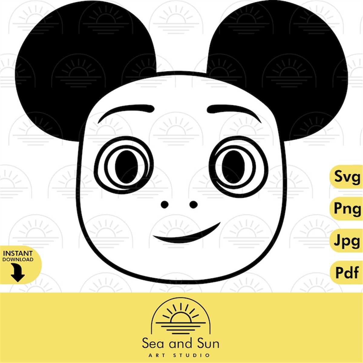 Luca Svg Clip art Files, Luca, Minnie, Mouse, Head, Icon, Ea - Inspire ...