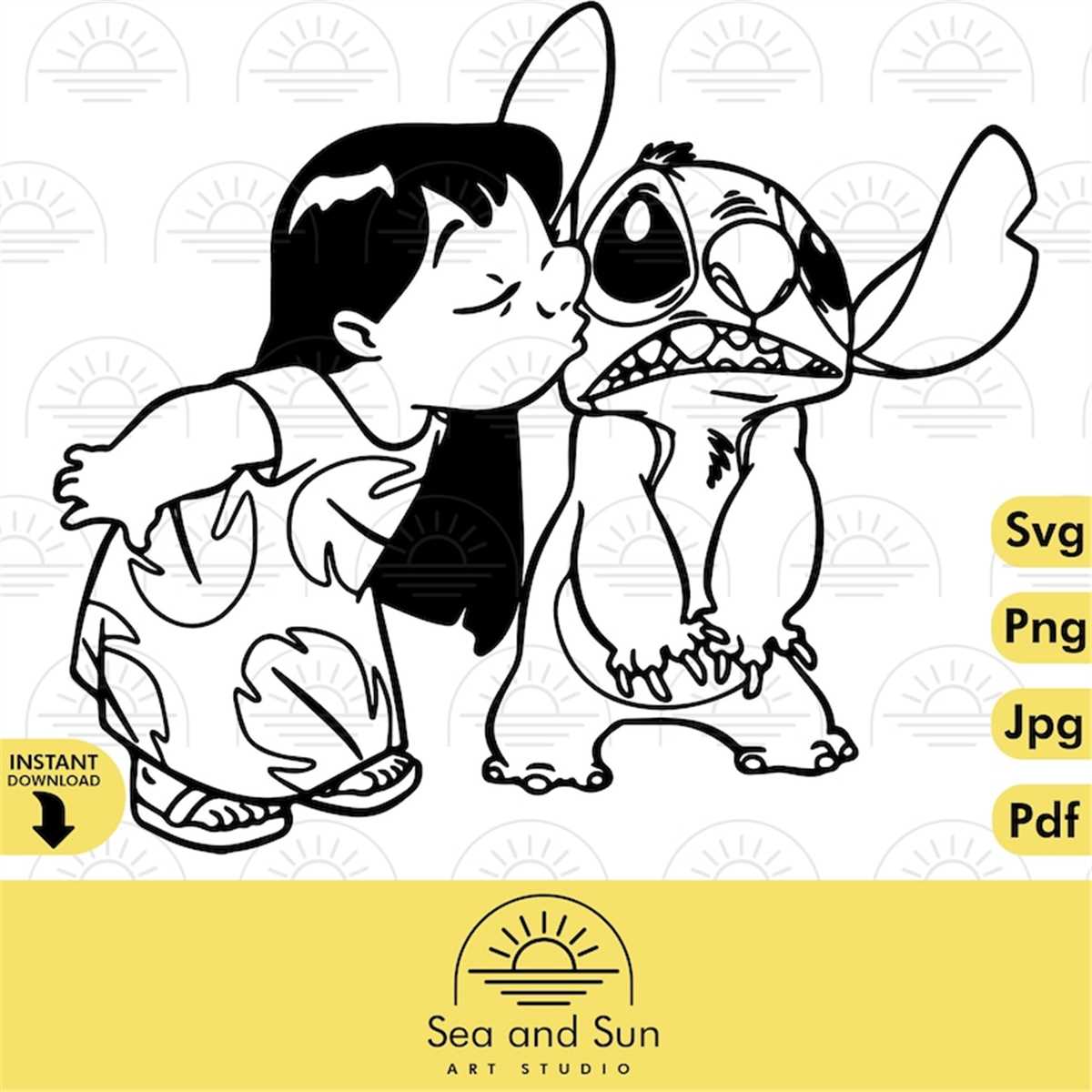 Lilo and Stitch Svg Clip art Files, Stitch, Stitch Icon, Dis | Inspire ...