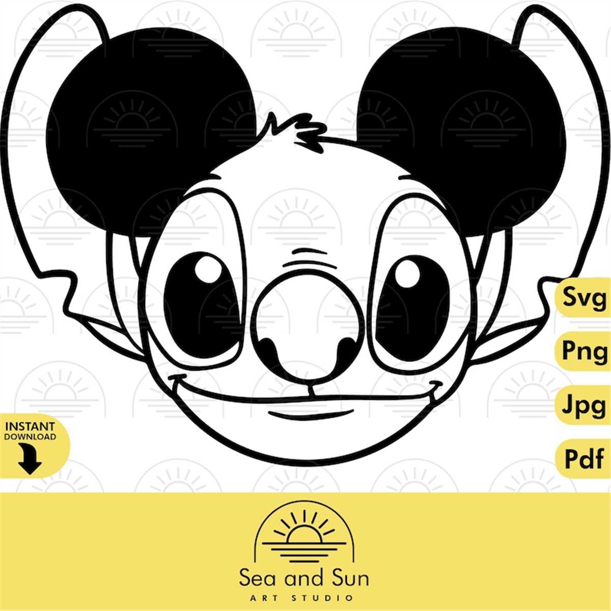 Lilo and Stitch Svg Clip art Files, Stitch, Minnie, Mouse, H - Inspire ...