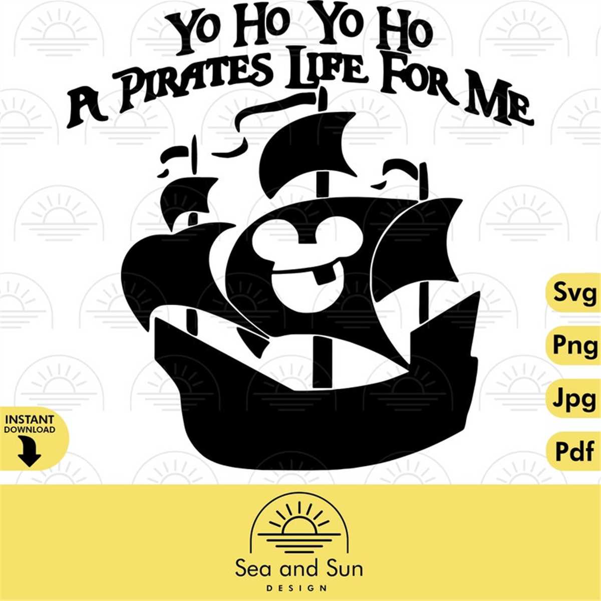 Pirates Life For Me Disneyland Vector Clip art Files, Mouse, - Inspire ...