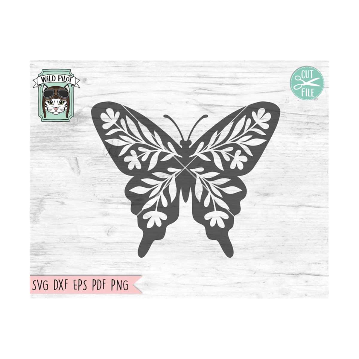 Butterfly SVG Cut File, Butterfly Clipart, Butterflies SVG C - Inspire ...