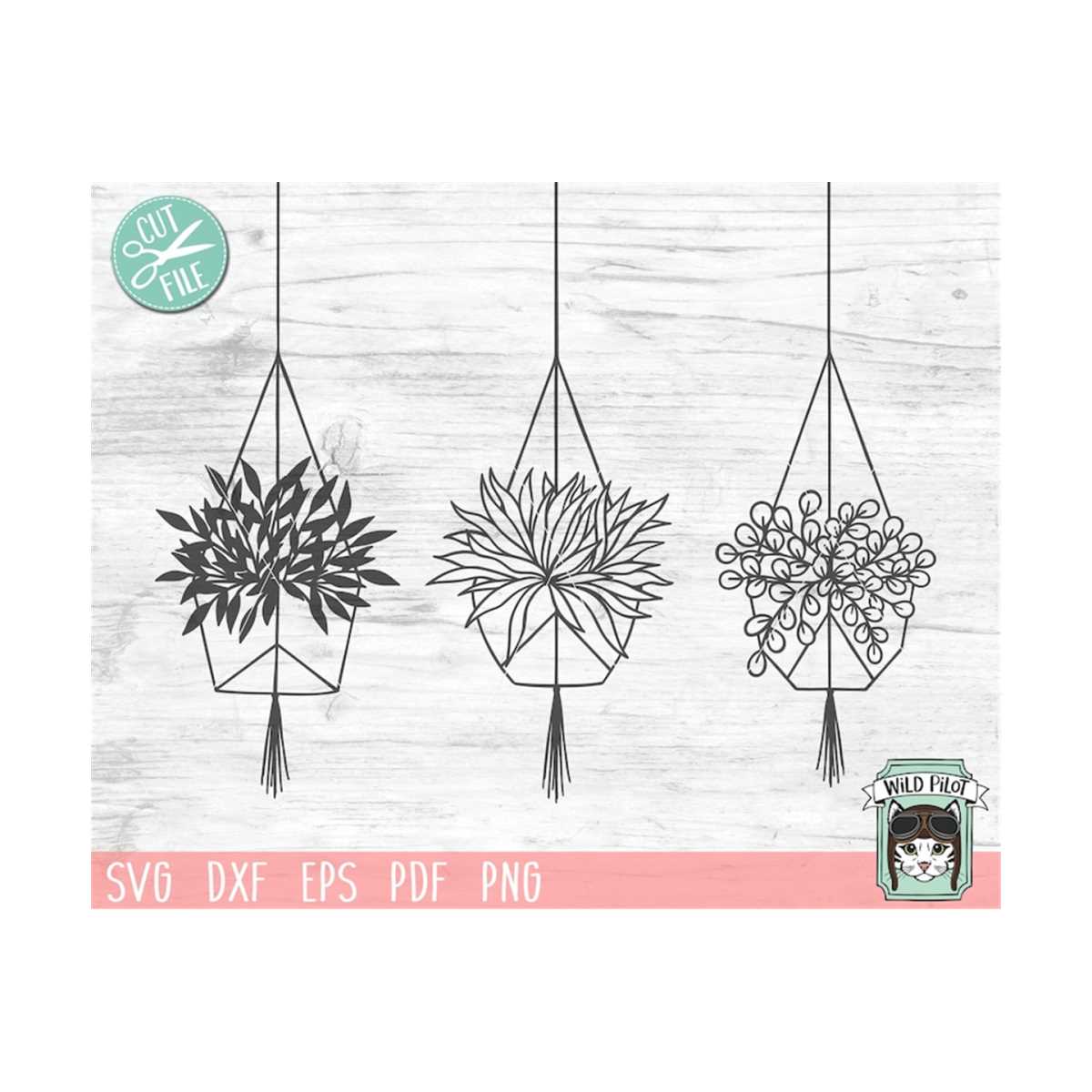 Hanging Plant SVG file, Potted Plants svg file, Plant cut fi - Inspire ...