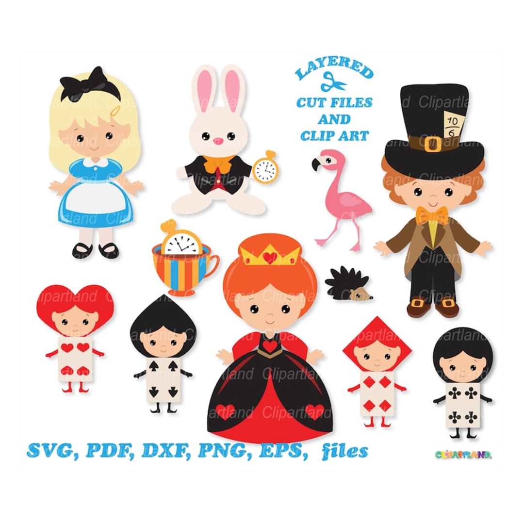 INSTANT Download. Cute Alice in Wonderland svg cut file. Tik | Inspire ...