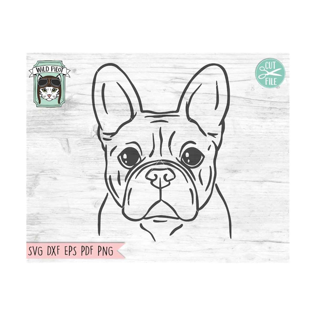 Frenchie svg file, Dog svg file, French bulldog svg file, Fr | Inspire ...
