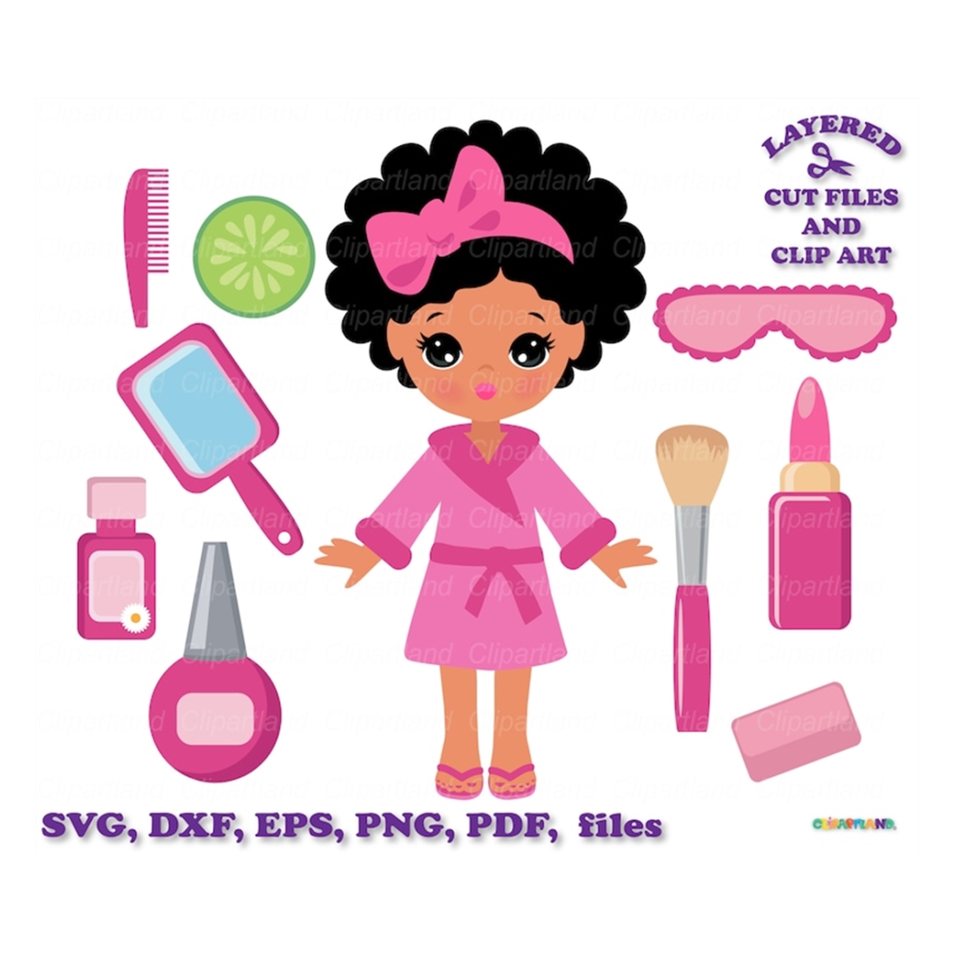 INSTANT Download. Cute spa girl svg cut files. Personal and | Inspire ...