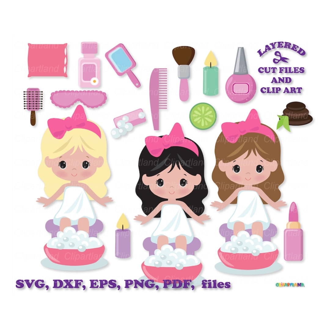 INSTANT Download. Cute spa girl svg cut files. Personal and - Inspire ...