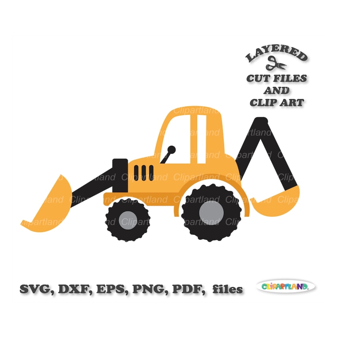 INSTANT Download. Cute excavator svg cut file and clip art. | Inspire ...