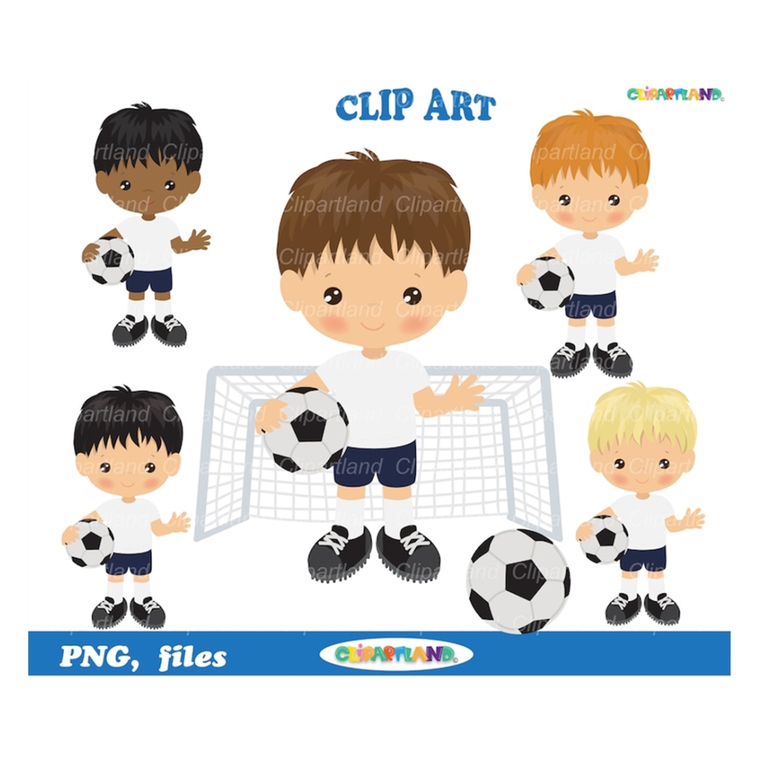 INSTANT Download. Soccer boy clip art. Personal and commerc | Inspire ...
