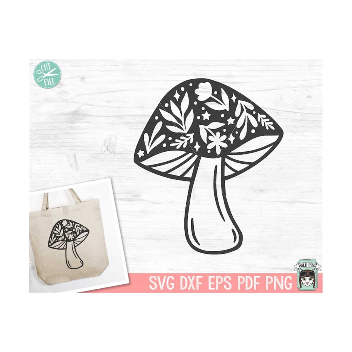 Mushroom SVG File, Mushroom Cut File, Mushroom Clipart, Mush - Inspire ...