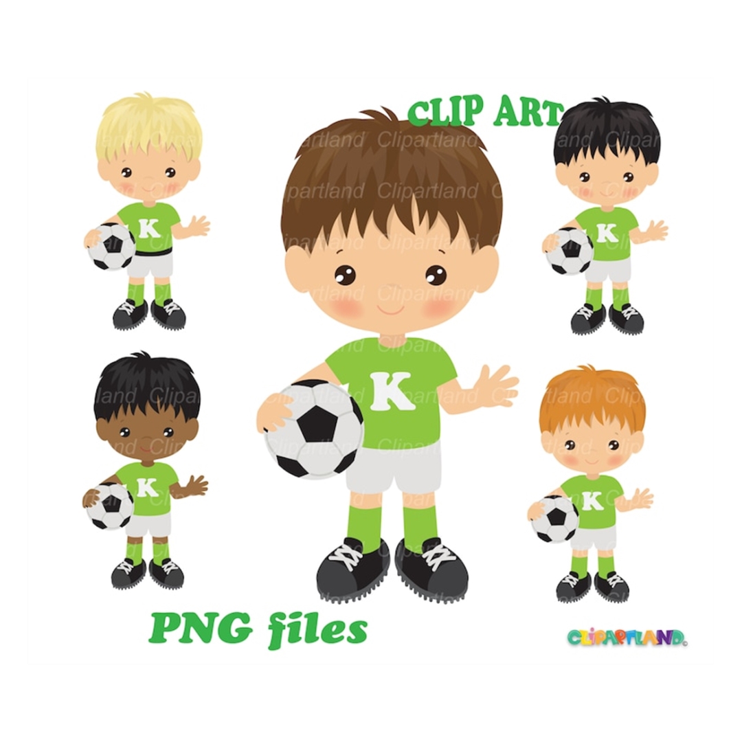 INSTANT Download. Boy soccer team clip art. Personal and com | Inspire ...