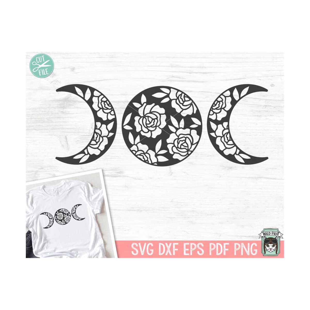 Moon SVG Cut File, Crescent Moon SVG Cut File, Moon Phases s | Inspire ...