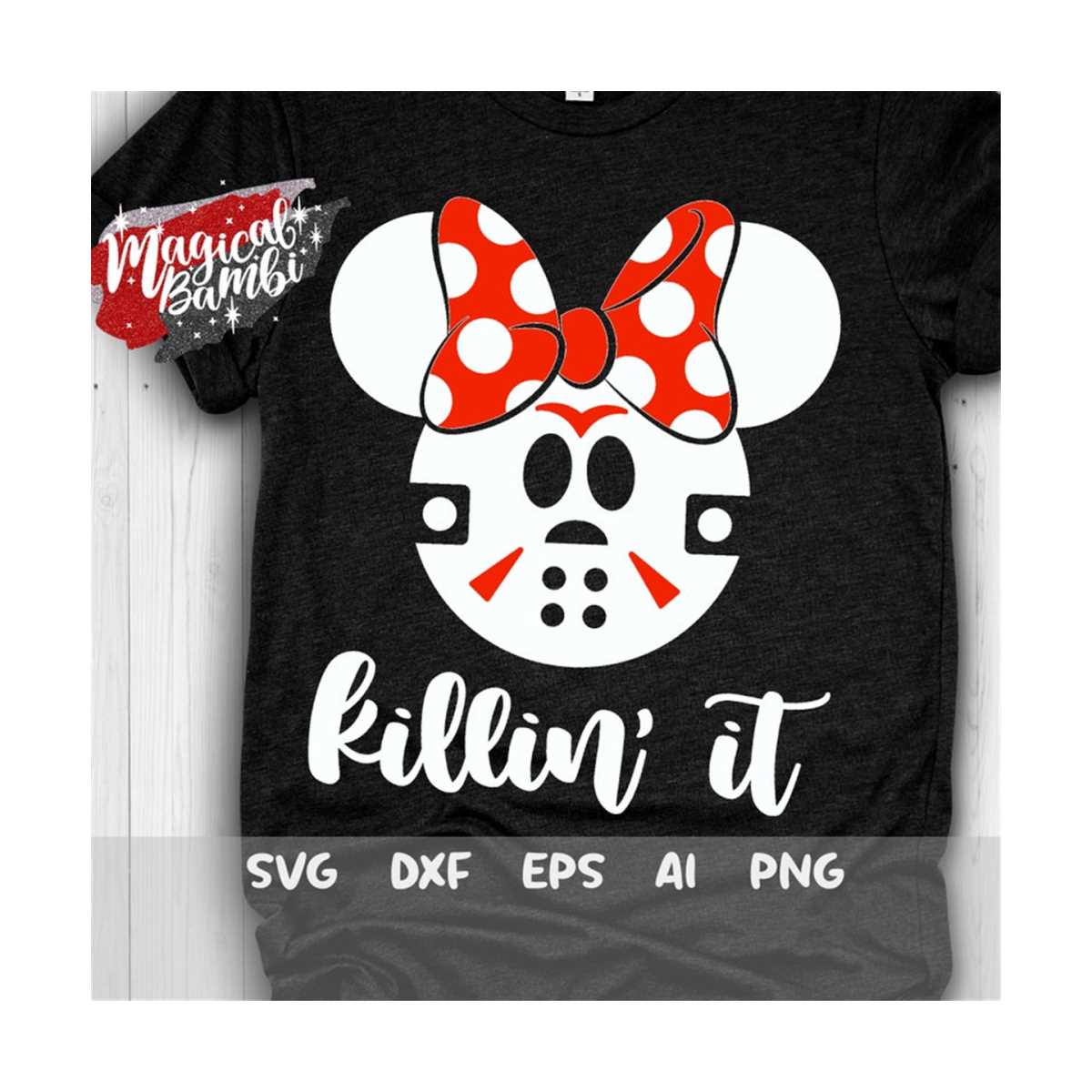 Killin' It Svg, Jason Mouse Svg, Friday 13th Svg, Mouse Head | Inspire Uplift