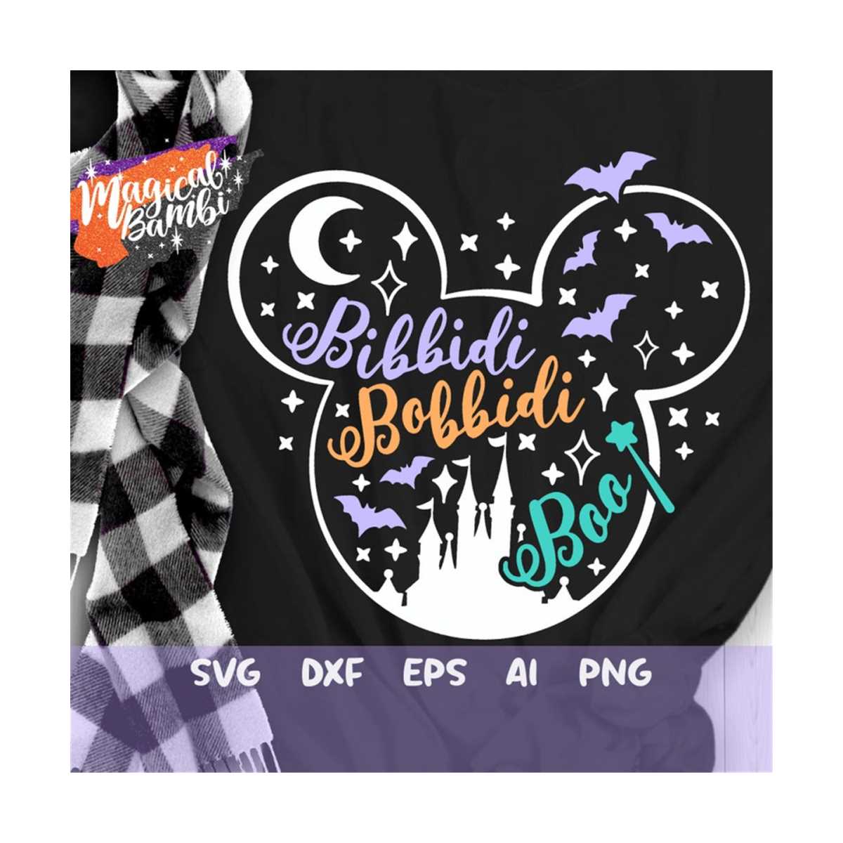 Boo SVG, Mouse Boo Svg, Magic Pumpkin Svg, Mouse Ears Svg, H | Inspire ...
