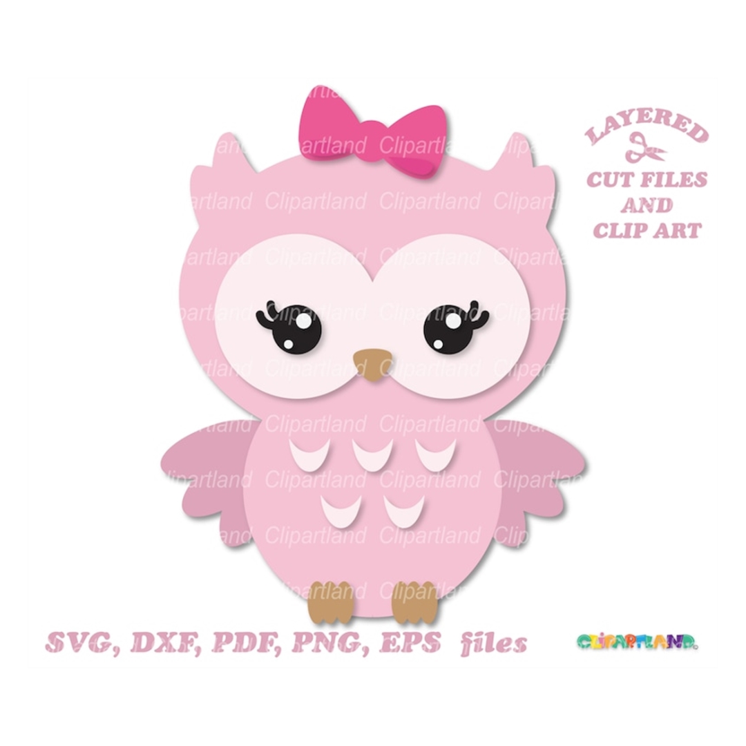 INSTANT Download. Cute girly owl svg cut file and clip art. | Inspire ...