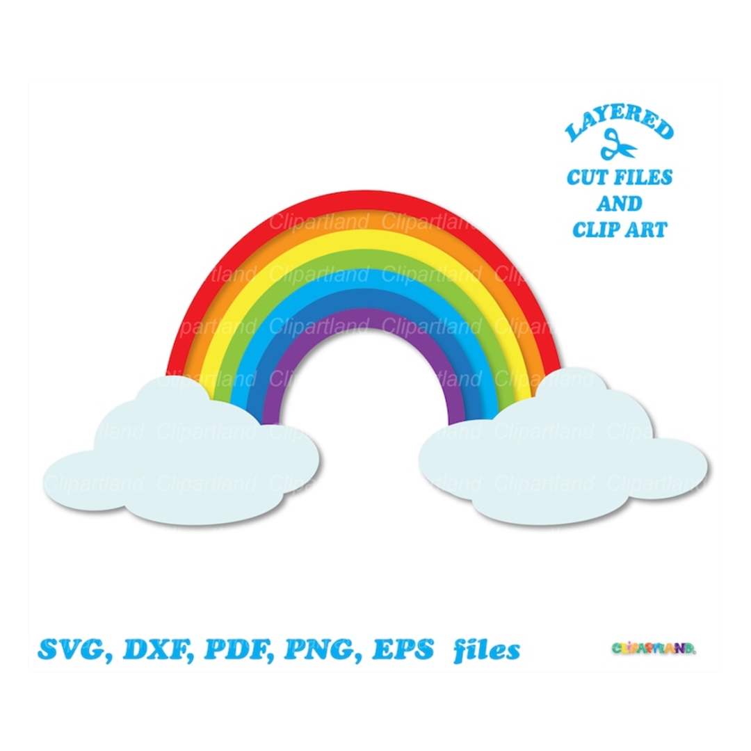 INSTANT Download. Colorful rainbow cut files and clip art. R - Inspire ...