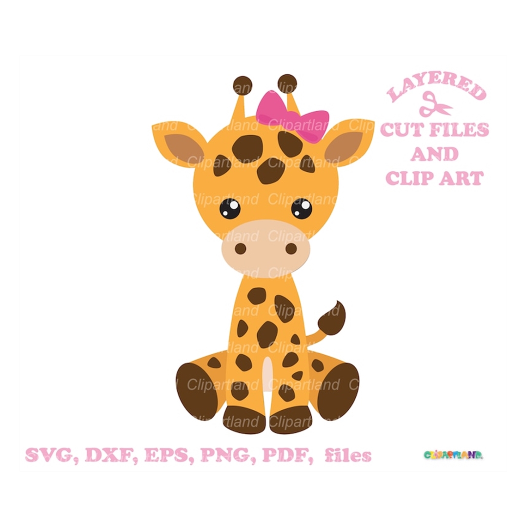 INSTANT Download. Cute baby giraffe cut files and clip art. | Inspire ...