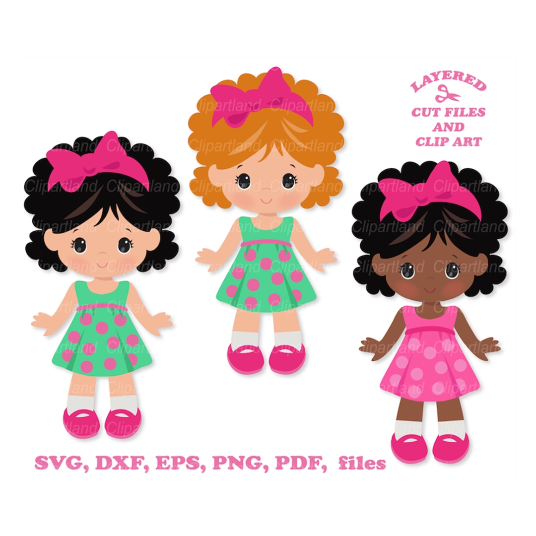 INSTANT Download. Cute girl svg cut files and clip art. Pers | Inspire ...