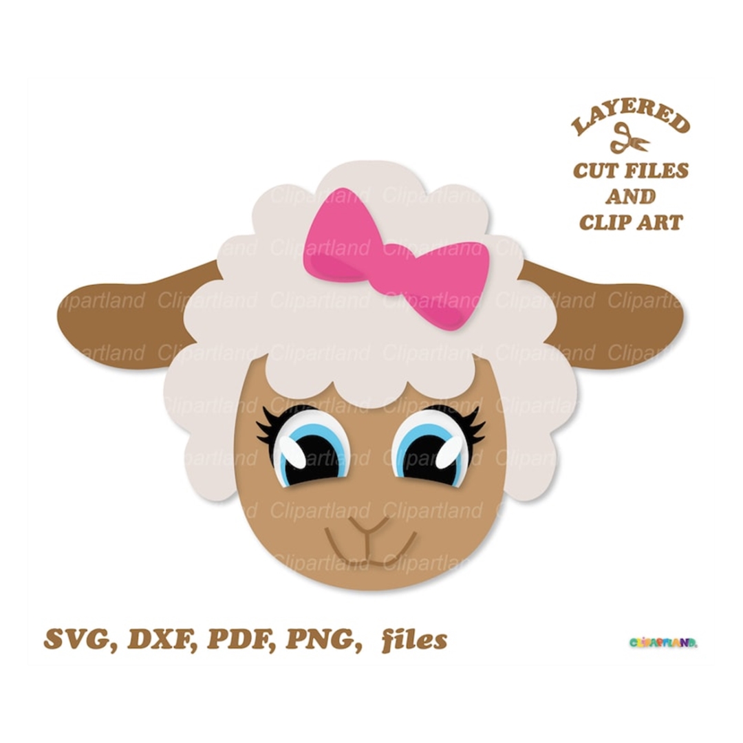 INSTANT Download. Cute sheep face svg cut file and clip art | Inspire ...