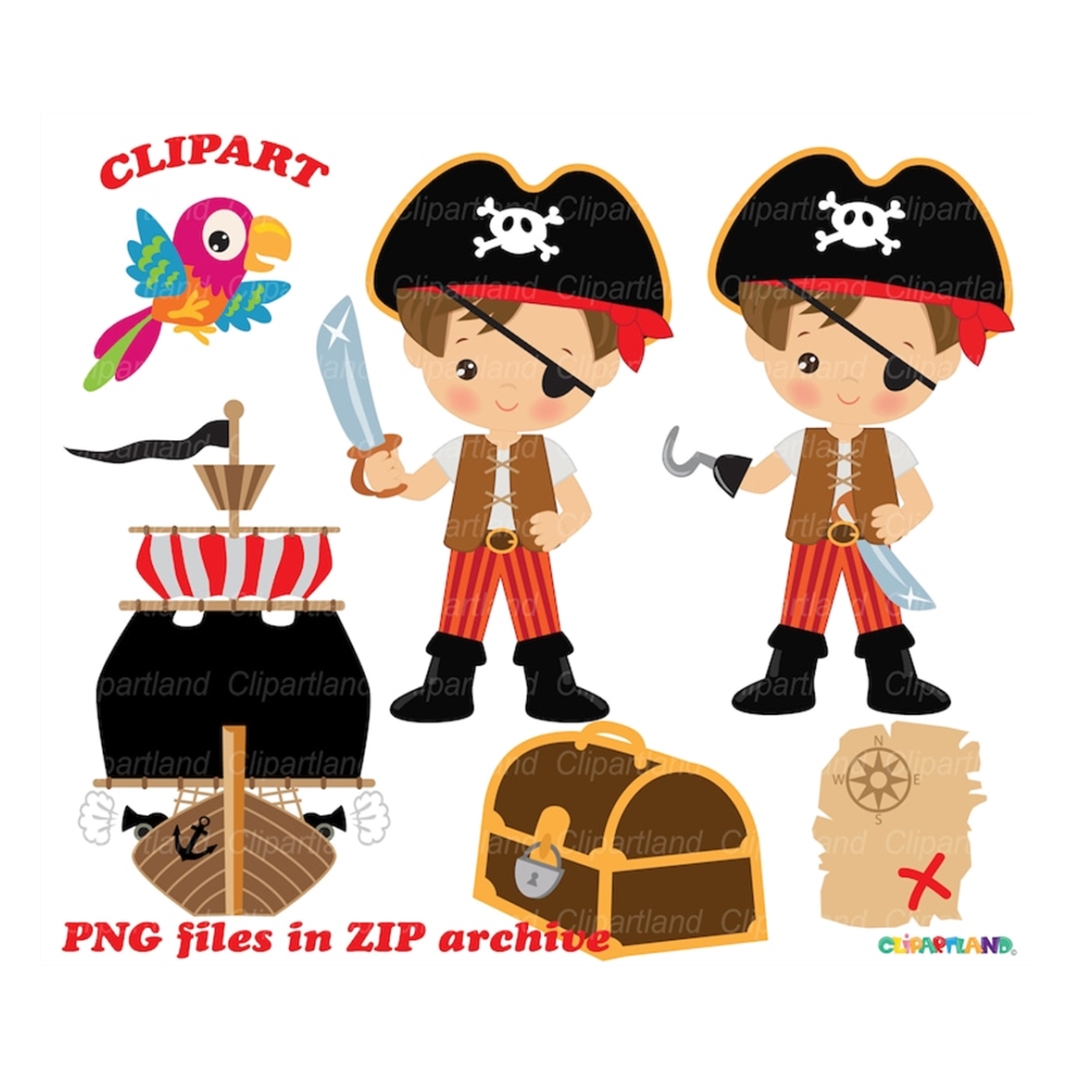 INSTANT DOWNLOAD. Cute pirate boy clip art. Personal and com | Inspire ...