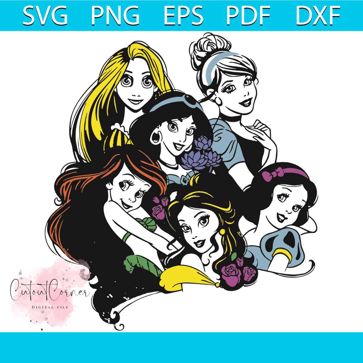 Disney Princess Svg, Trending Svg, Disney Svg, Princess Svg, | Inspire ...