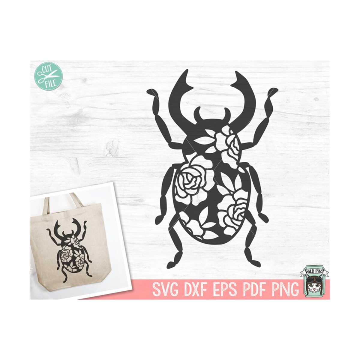 Floral Beetle SVG, Flower Beetle SVG, Insect svg, Animal svg - Inspire ...