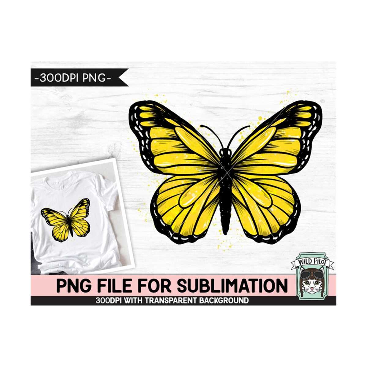 Monarch Butterfly PNG SUBLIMATION, Watercolor Sublimation, Y | Inspire ...