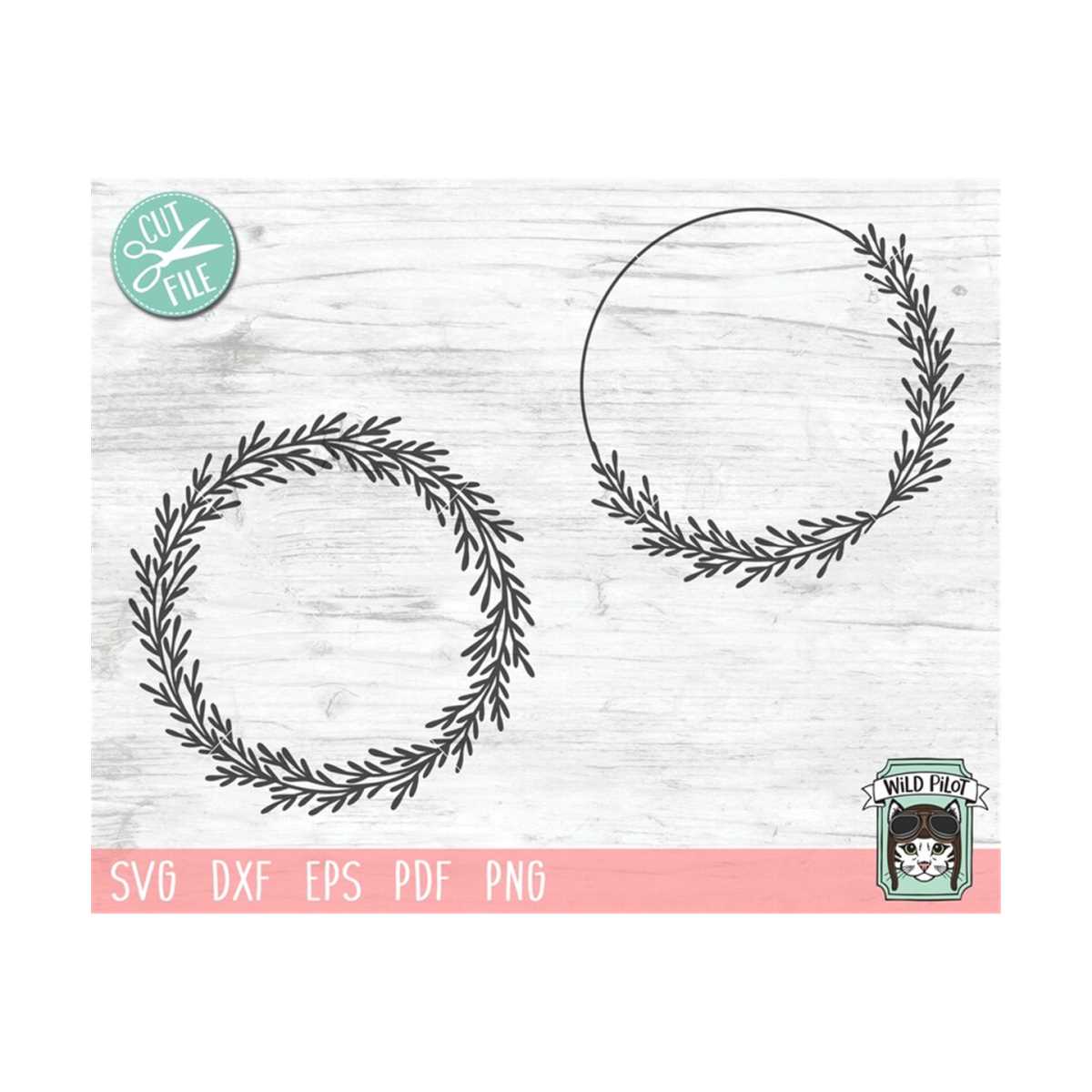 Wreath SVG file, Laurel Wreath svg, Monogram Wreath SVG, Lau | Inspire ...