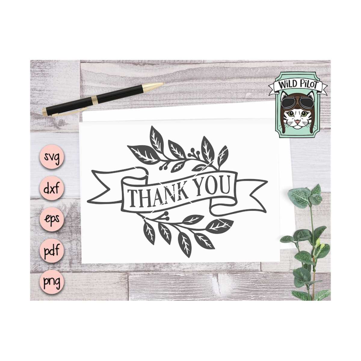 Thank You SVG file, Thank You Cut file, Thank You vector, Th | Inspire ...