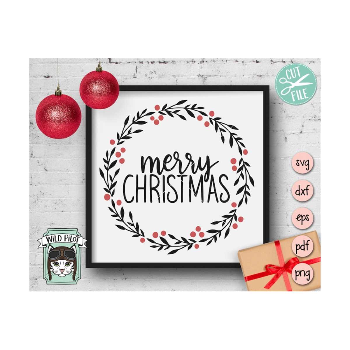 Merry Christmas Sign SVG file, Merry Christmas wreath svg, C - Inspire ... Merry Christmas Sign SVG file, Merry Christmas wreath svg, C - Inspire ...