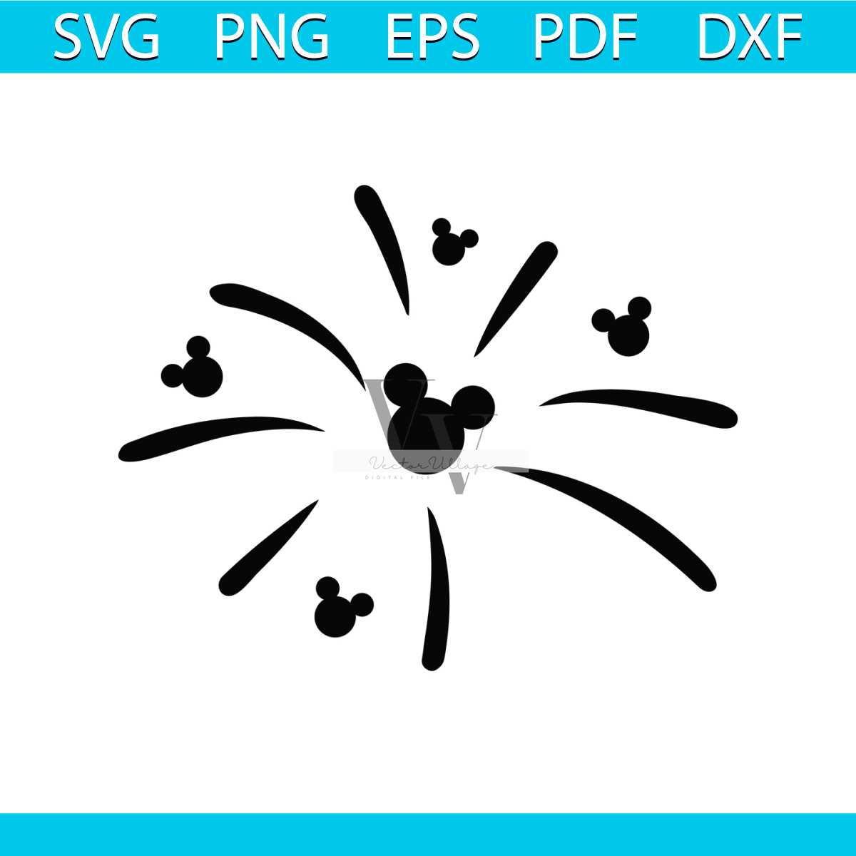 Mickey fireworks svg free, trending svg, disney svg, mickey | Inspire ...