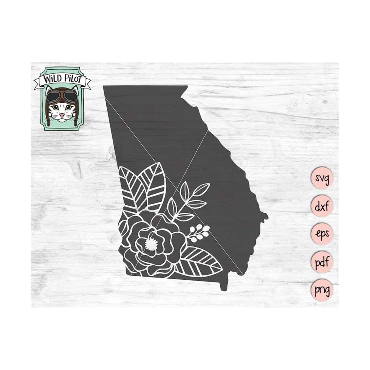 Georgia svg file, Georgia Silhouette svg, Georgia cut file, | Inspire ...