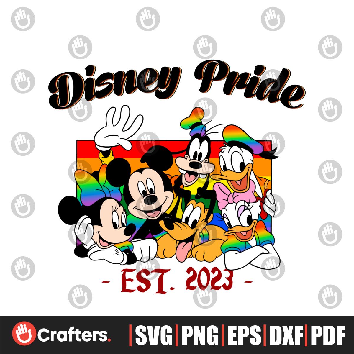Rainbow Color Disney Pride SVG Rainbow Mouse Ears SVG File - Inspire Uplift
