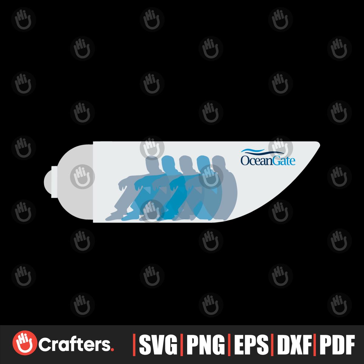 Oceangate Submarine Titanic Submarine SVG Digital Cricut Fil - Inspire ...