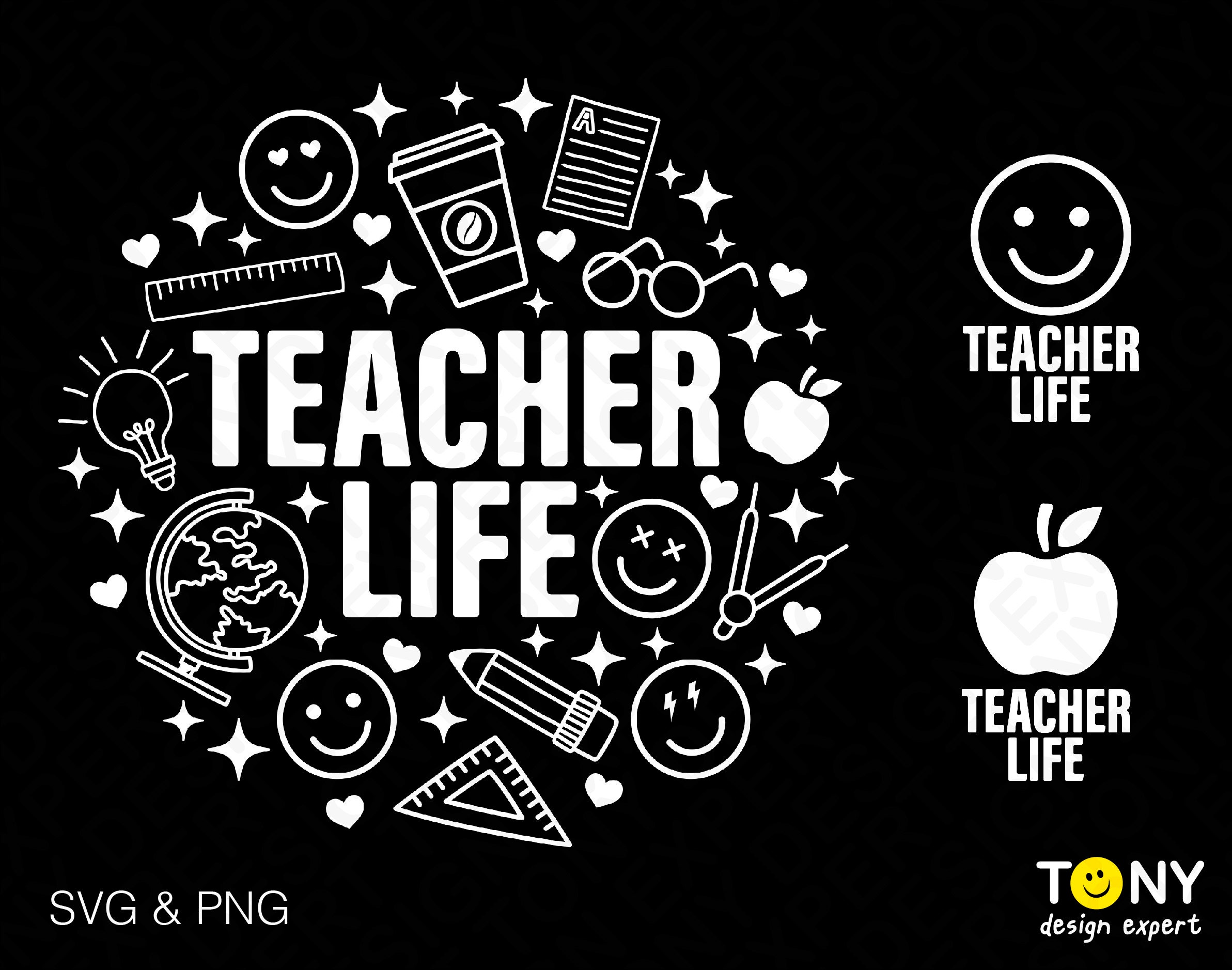 3 Bundles, Teacher Life Svg Png, Teacher Svg, Teacherlife Sv | Inspire ...