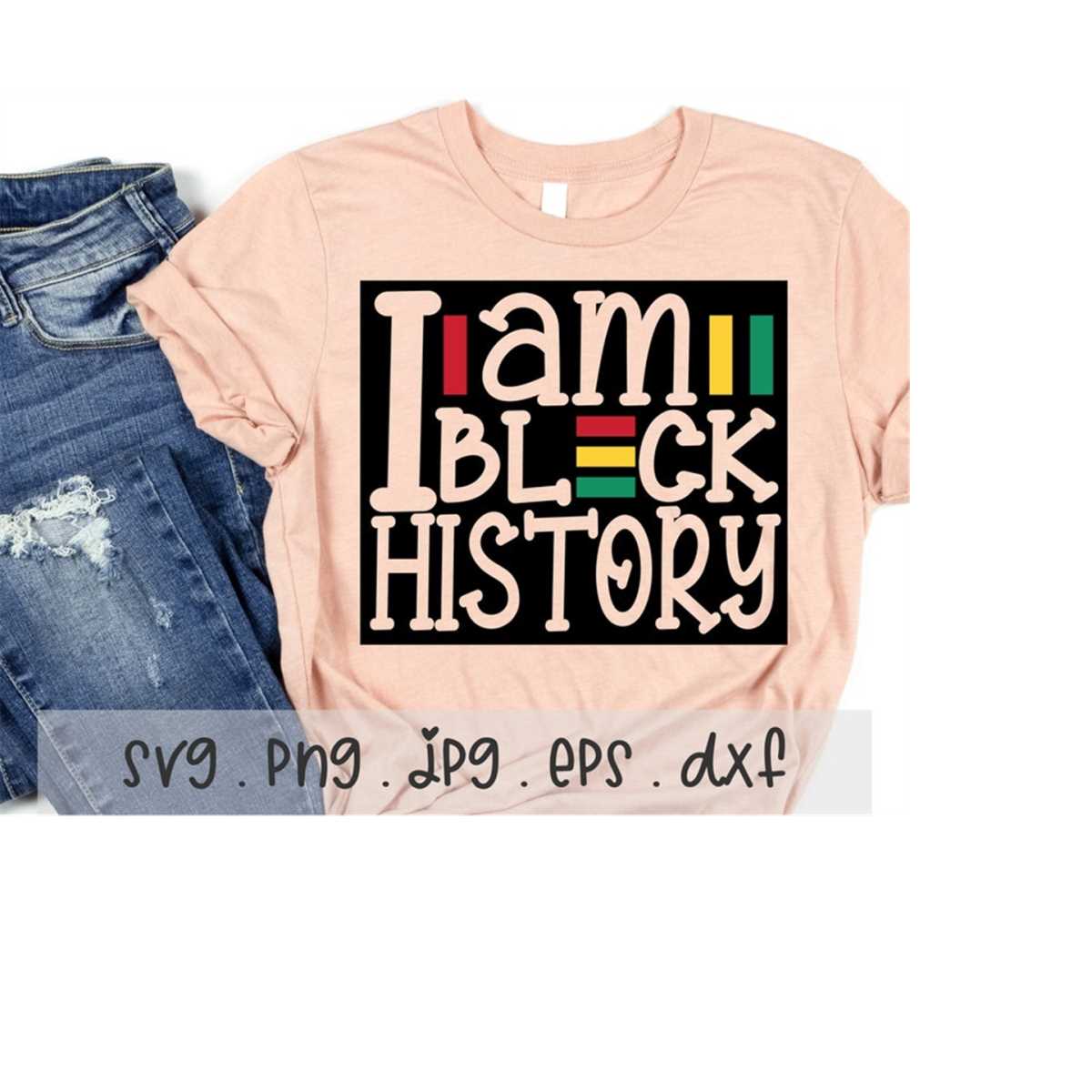 I Am Black History SVG/PNG/JPG, Black Power Afro American Pr | Inspire ...
