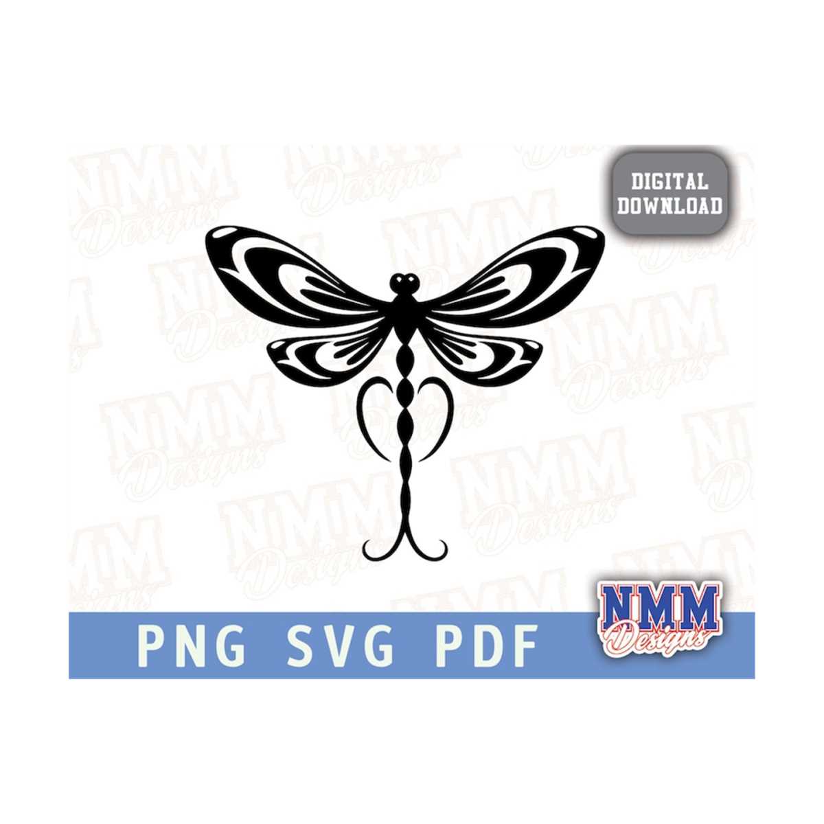 Dragonfly - SVG Instant Download digital download - Inspire Uplift