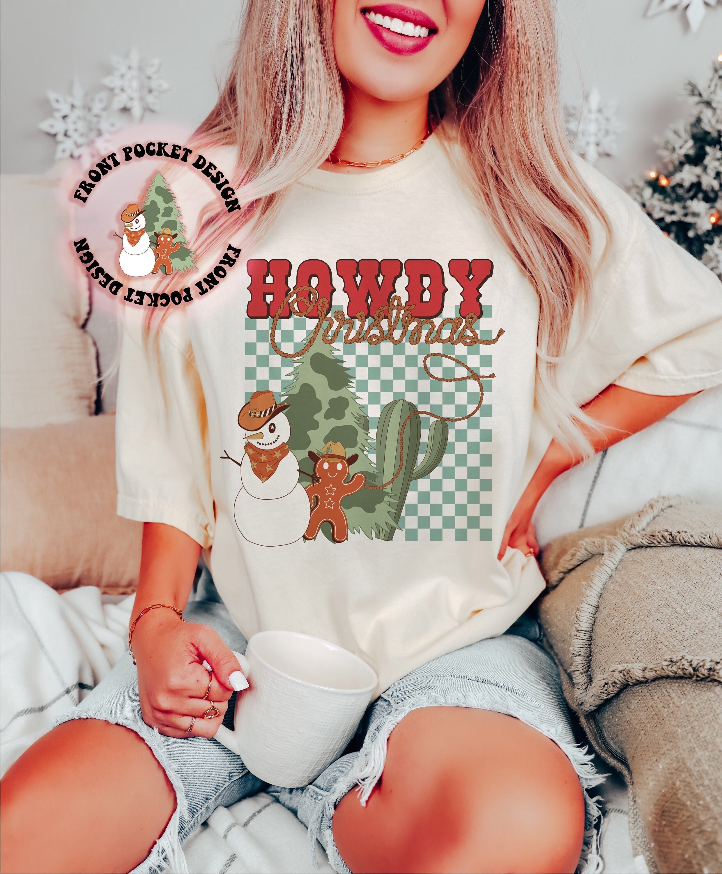 Howdy Christmas Png, Cowboy Santa Png, Retro Christmas Png, - Inspire ...