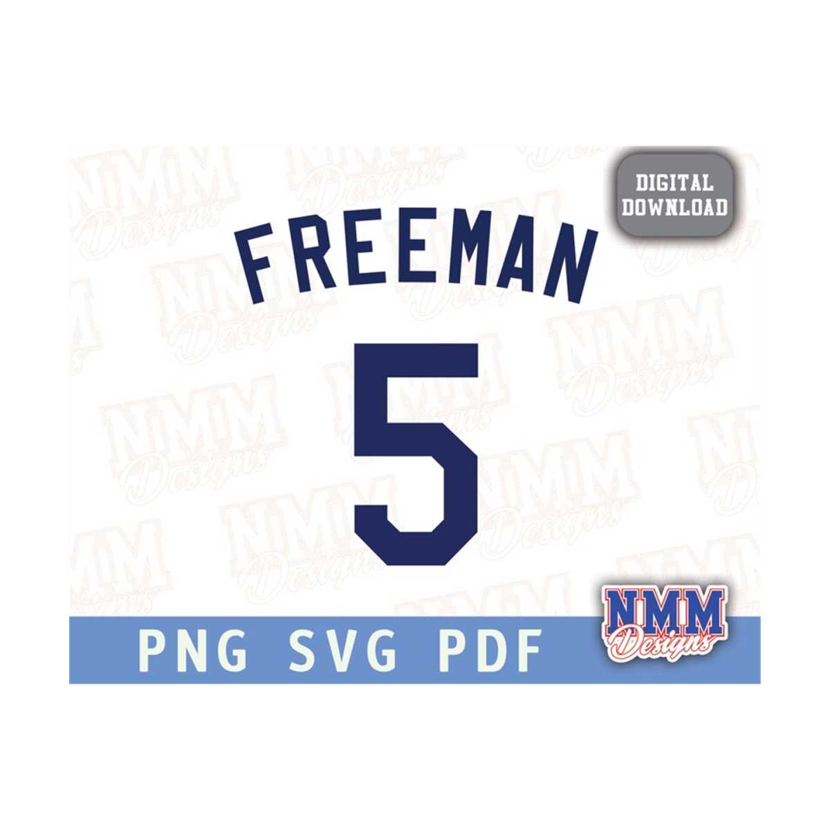 Freeman Jersey svg png, pdf, svg files for cricut, vinyl cut - Inspire ...