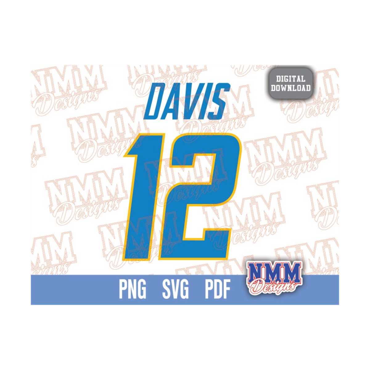 Davis Jersey svg png, pdf, svg files for cricut, vinyl cut f | Inspire ...