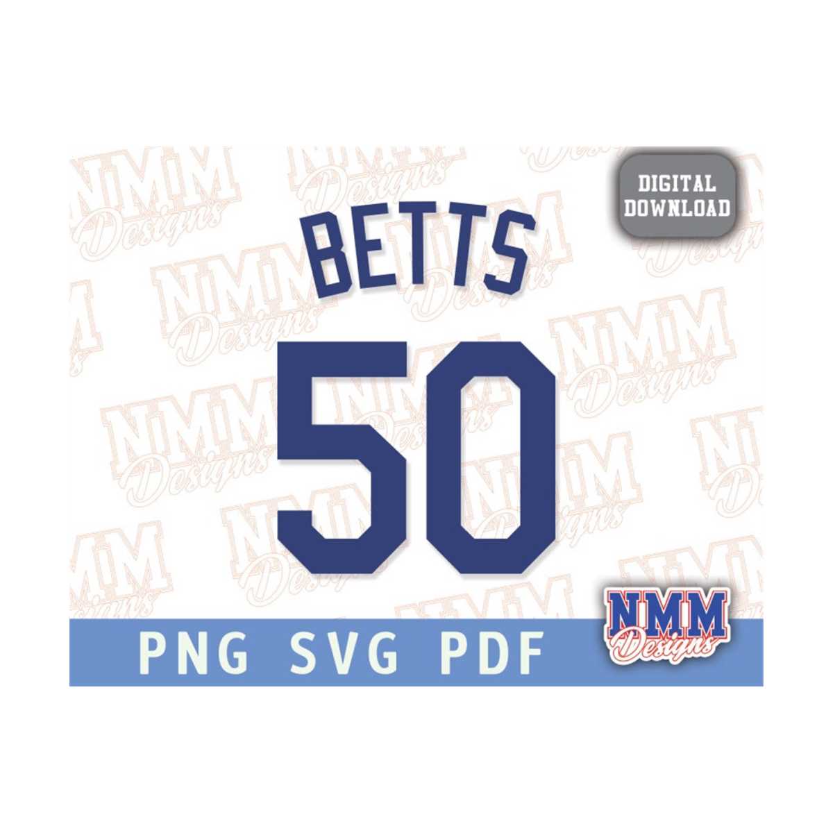 Betts Jersey svg png, pdf, svg files for cricut, vinyl cut f | Inspire Uplift
