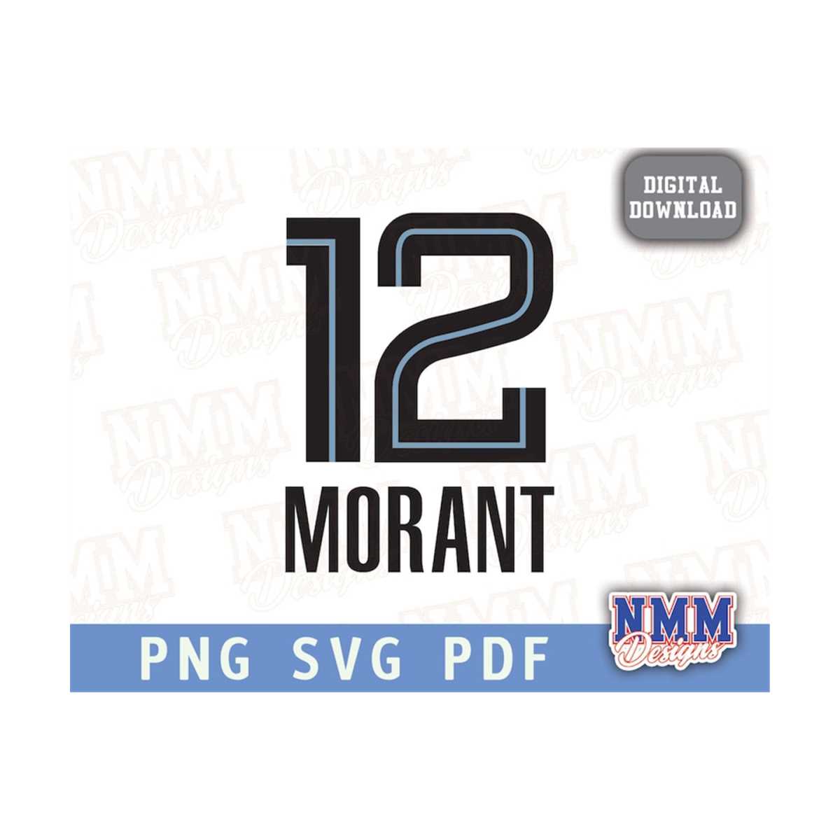 Morant Jersey svg png, pdf, svg files for cricut, vinyl cut - Inspire ...
