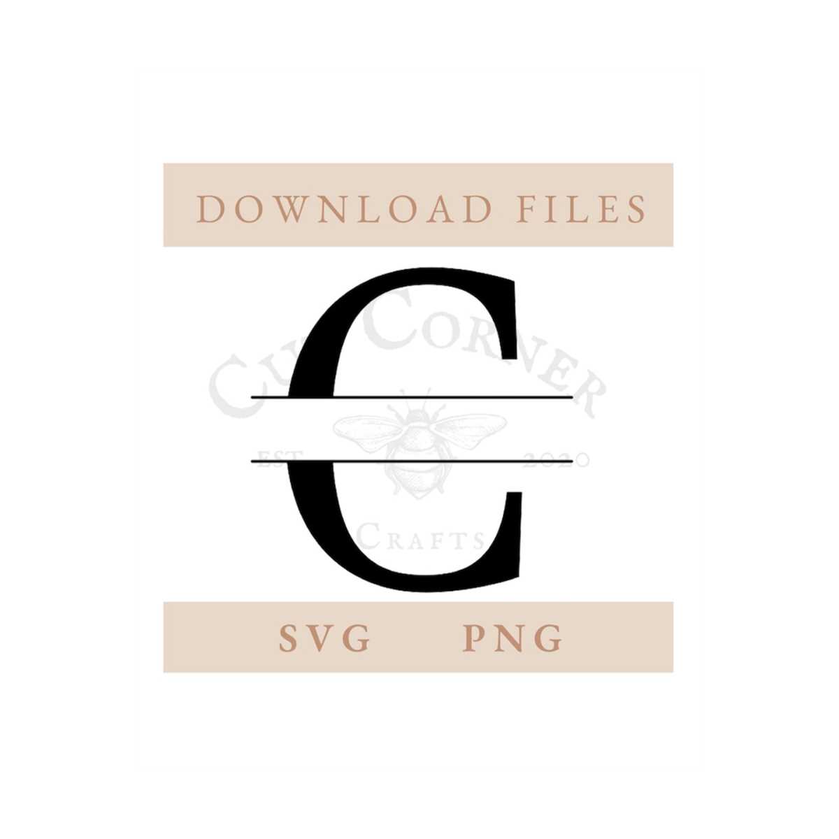 split letter c svg - Inspire Uplift