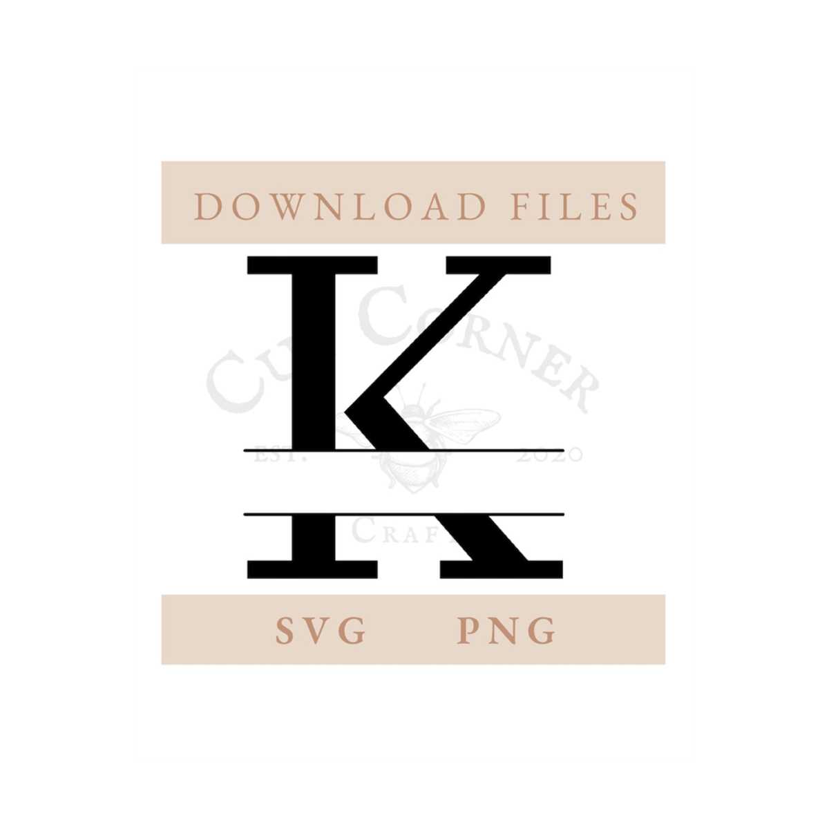 split letter k svg - Inspire Uplift