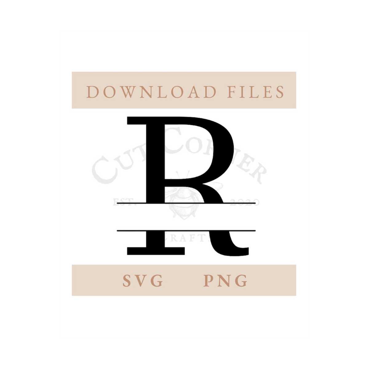 Split Letter R Svg | Inspire Uplift