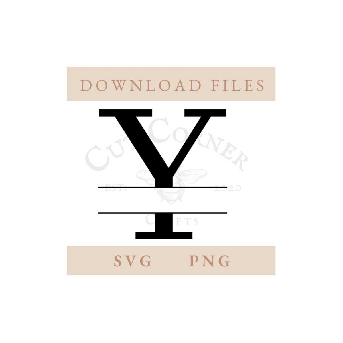 Split Letter Monogram Y | Letter SVG | Letter PNG | Digital | Inspire ...